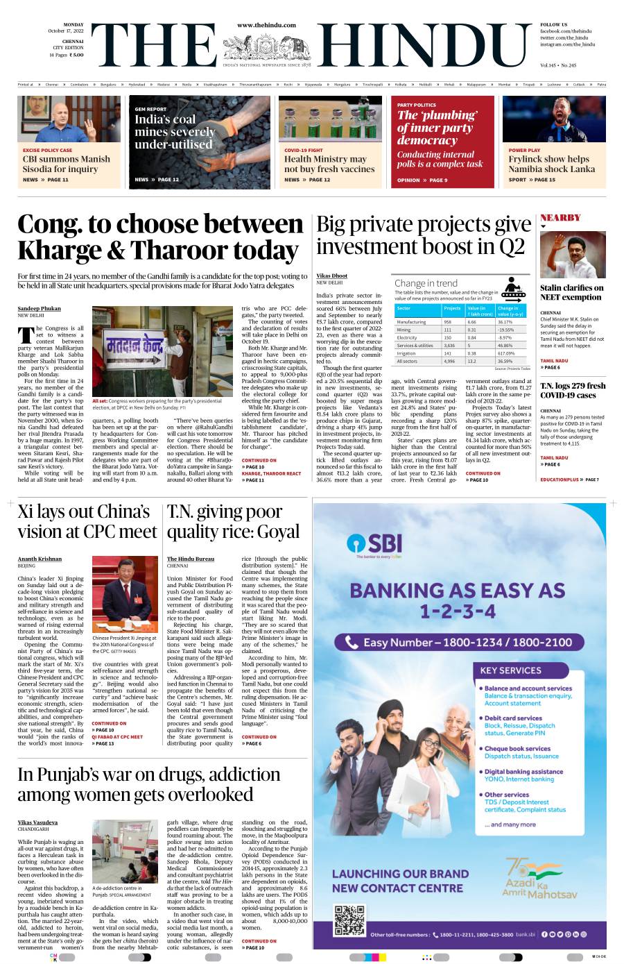 Today’s Paper News, Breaking News, Top headlines - The Hindu